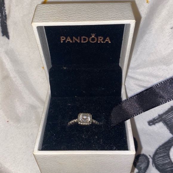 Pandora | Jewelry | Pandora Square Cut Ring | Poshmark